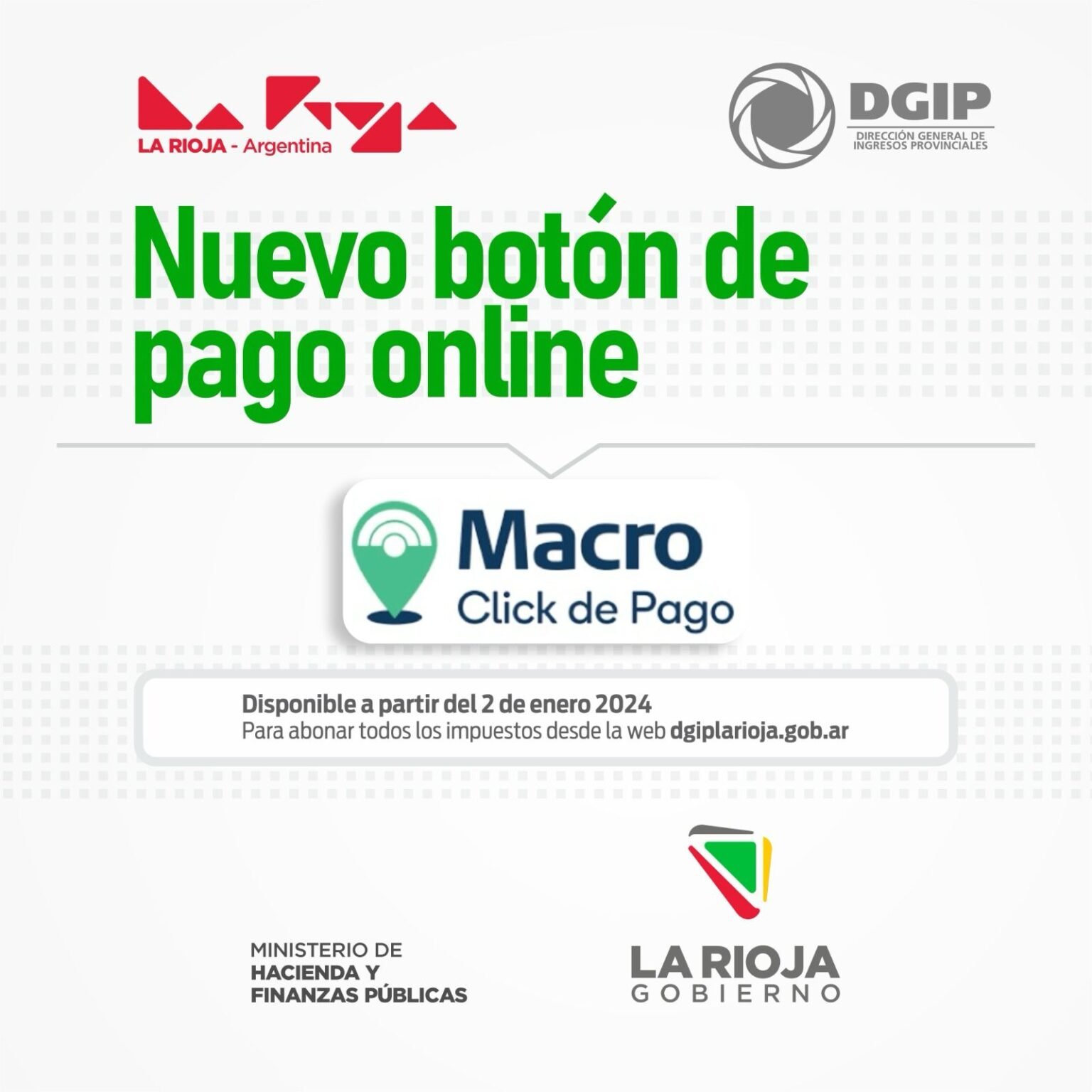 La DGIP habilita nueva opción de pago online - 2026 - Medios Rioja